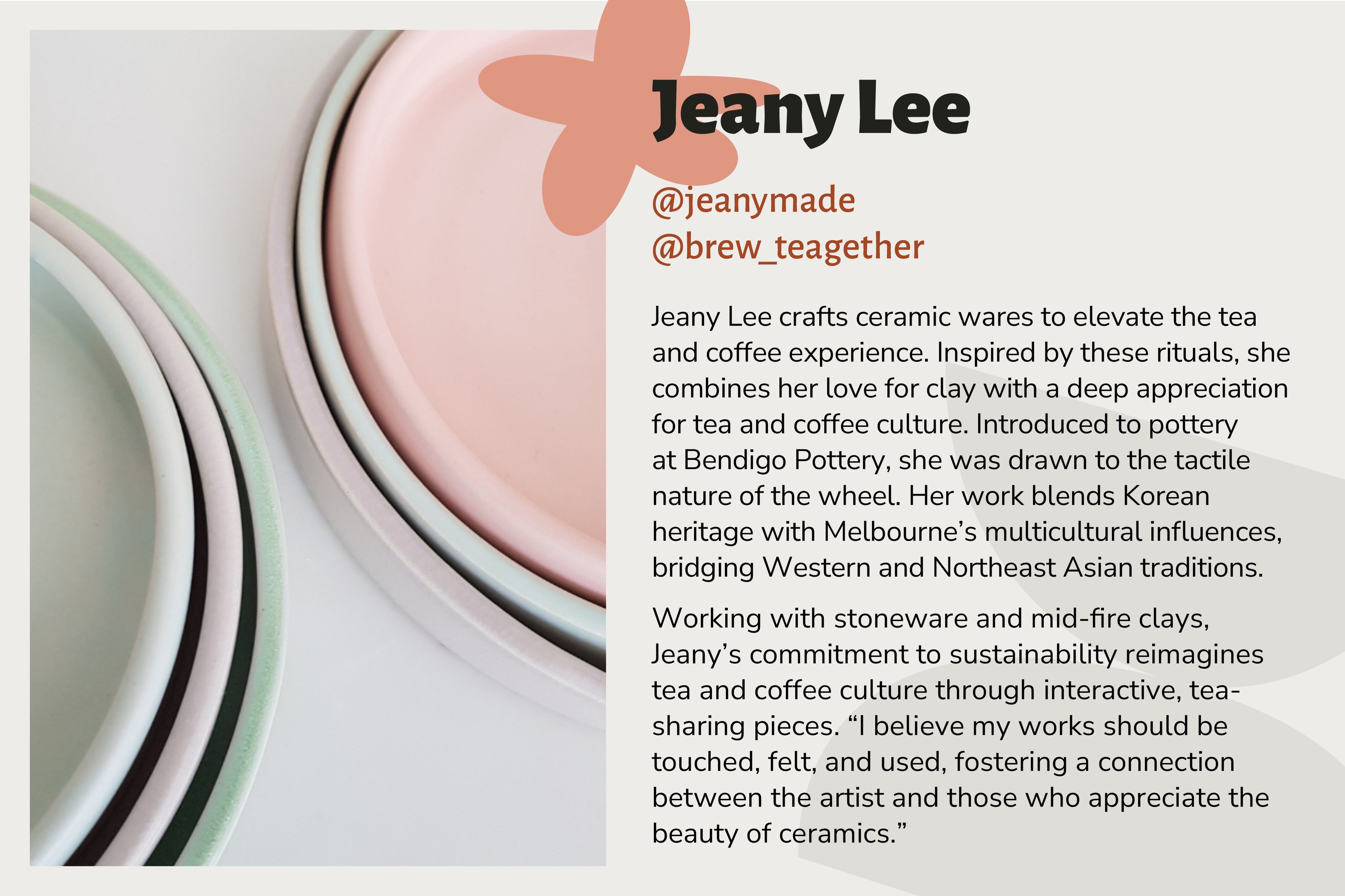 Jeany Lee Plate| Northcote Pottery Supplies